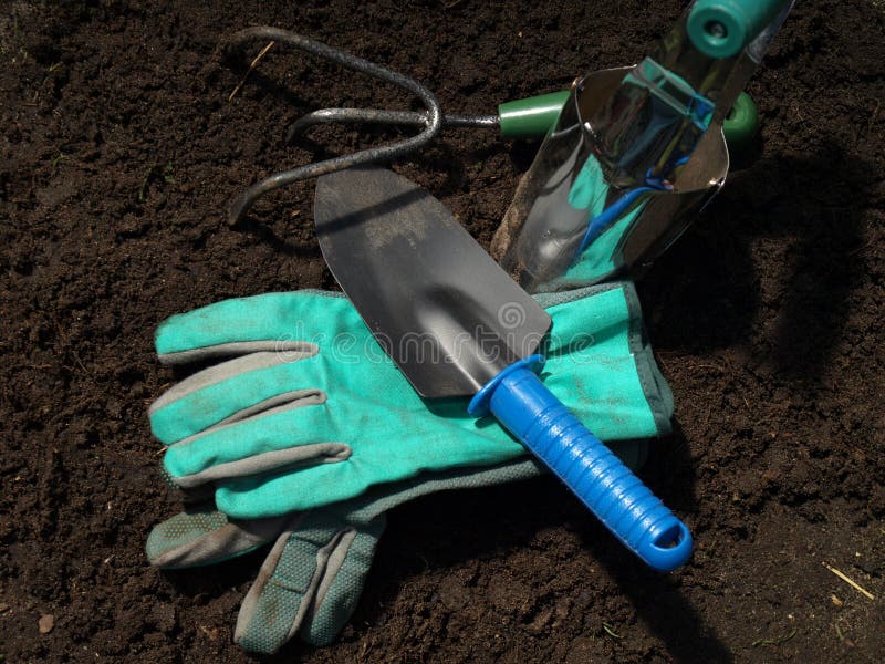 Garden tools stock photo. Image of tools, soil, pitchfork - 24541194