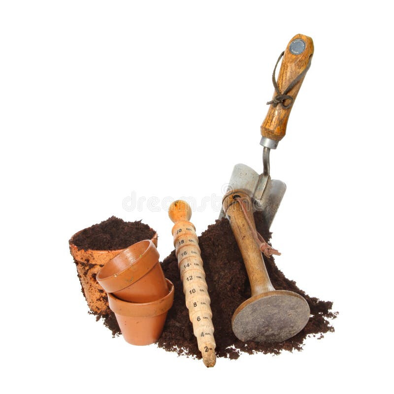 Garden tools stock photo. Image of isolated, trowel, heap - 29090582