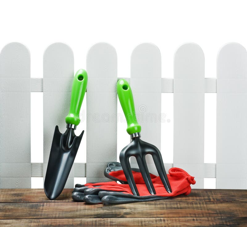 Garden tools and gloves stock image. Image of daisy, nature - 29346581