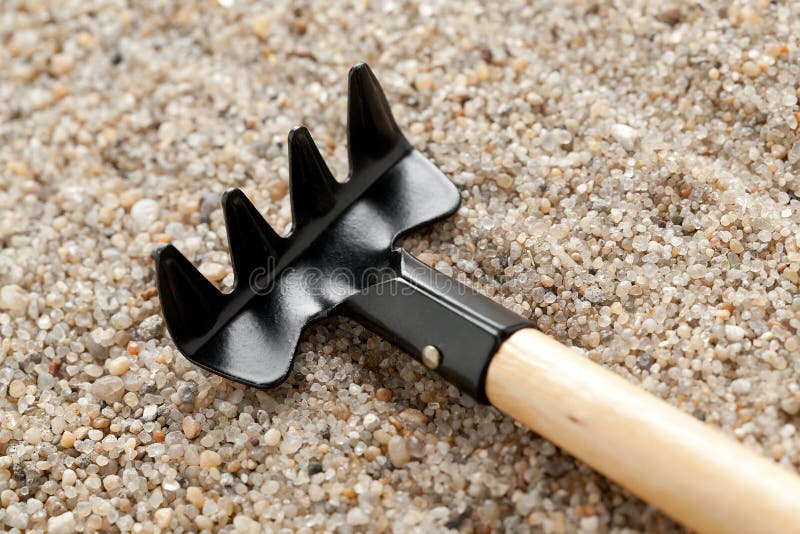 Garden tools on soil. stock image. Image of sand, closeup - 30756807