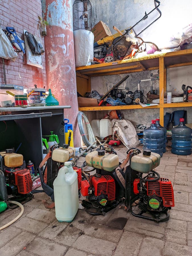 Garden Tools Stored in the Shed Editorial Photo - Image of garden ...