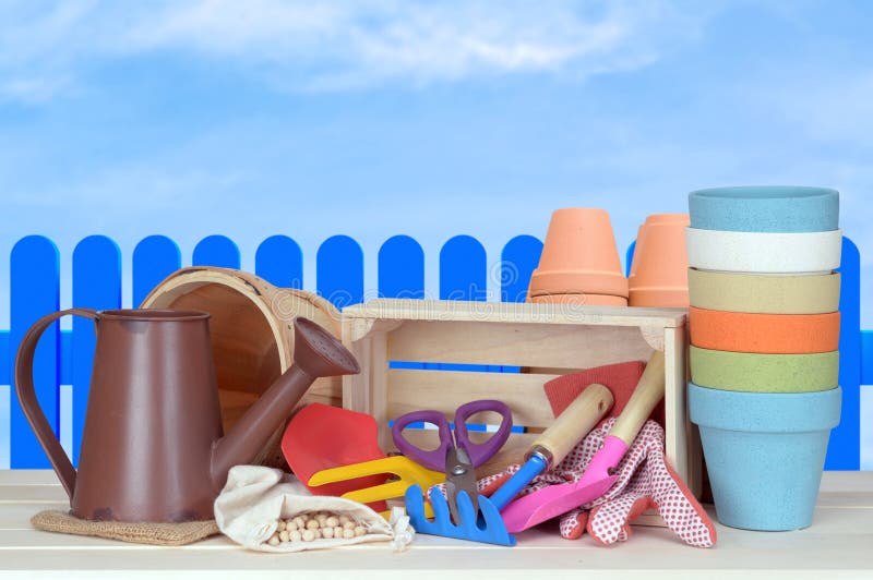 Garden tools stock photo. Image of spade, rake, object - 53120806