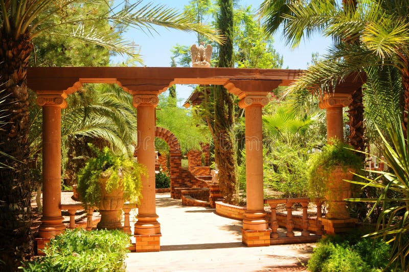 Garden Trail stock photo. Image of track, resort, trail - 15674658