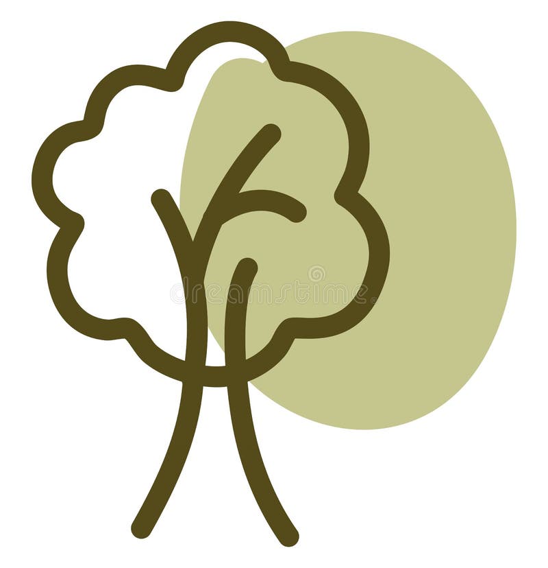 Garden tree, icon stock vector. Illustration of natural - 260375334