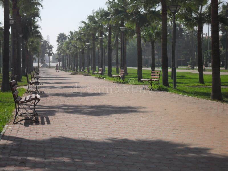 Garden sidi rahhal morocco stock image. Image of sidi - 127132627