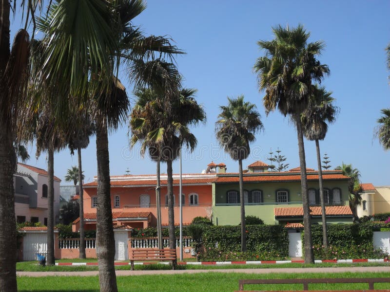 Garden sidi rahhal morocco stock image. Image of sidi - 127132725