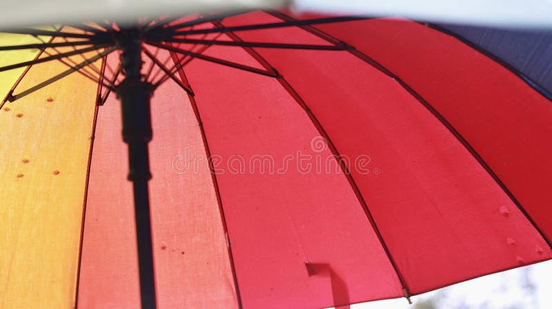 Garden Umbrella, Umbrella with Colorful Design Editorial Stock Photo ...