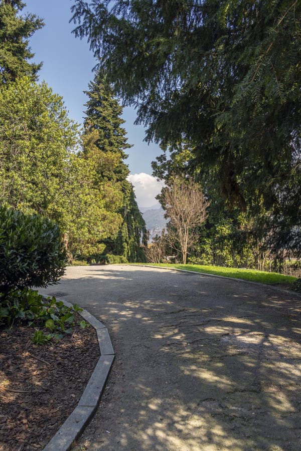 The Garden of Villa Olmo at Lake Como Stock Photo - Image of olmo ...