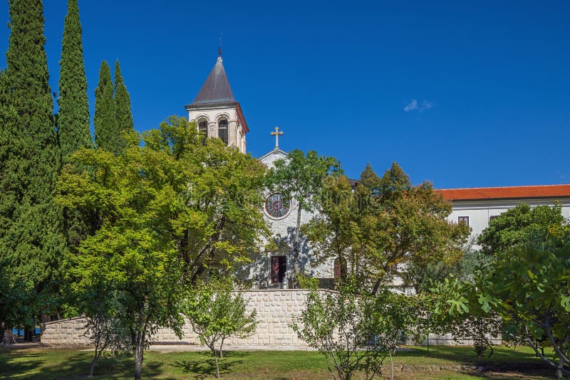 In the Garden of the Visovac Monastery Stock Image - Image of krka ...