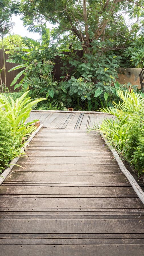 Garden walk way stock image. Image of color, green, landscape - 82660845