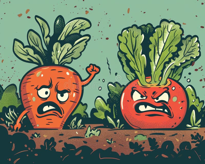 A Garden Where the Vegetables Argue Loudly Stock Photo - Image of fruit ...