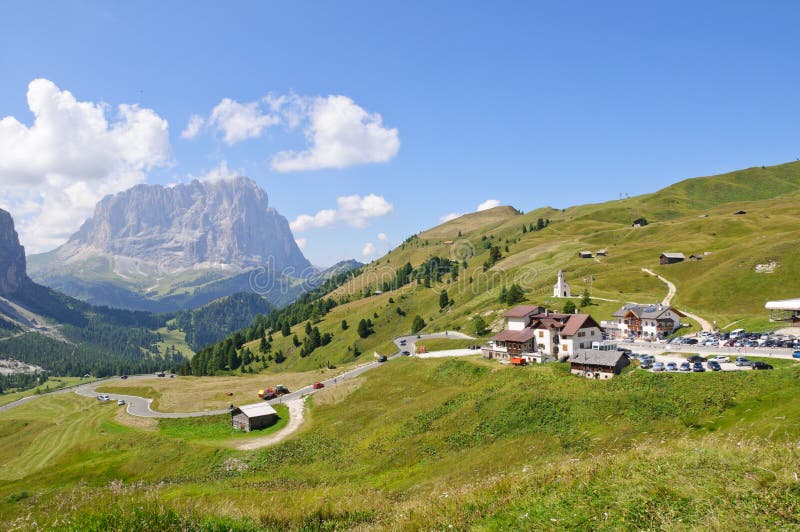 Gardena Pass - Dolomites, Italy Stock Image - Image of nature, italy ...
