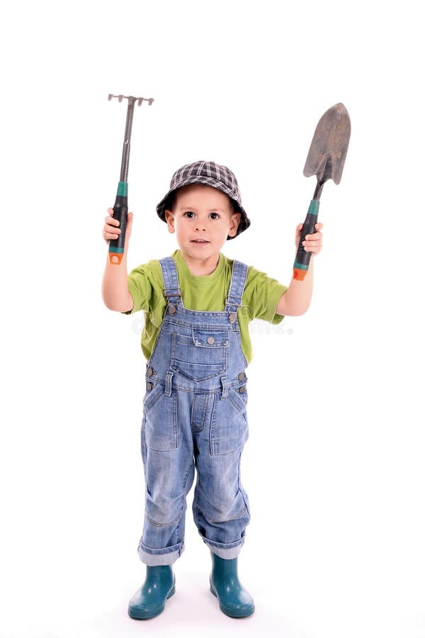Gardener boy stock photo. Image of work, gardening, gardener - 16180964