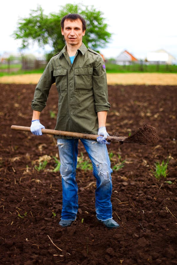 Gardener happy. stock image. Image of young, plant, activity - 54666733