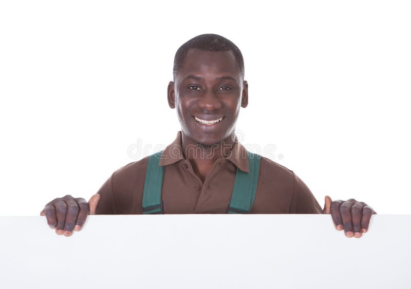 African American Male Holding Bill Board Stock Photos - Free & Royalty ...