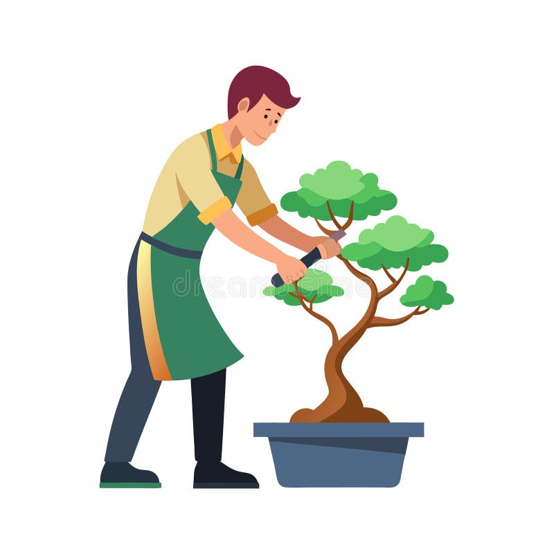 Bonsai Pruning Illustration Stock Illustrations – 276 Bonsai Pruning ...