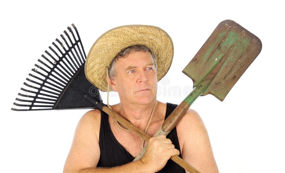 Gardener with Tools stock image. Image of gardening, time - 27922025