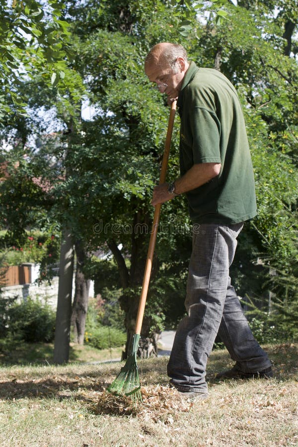 Gardener by the work stock image. Image of exertion, gardening - 6366577