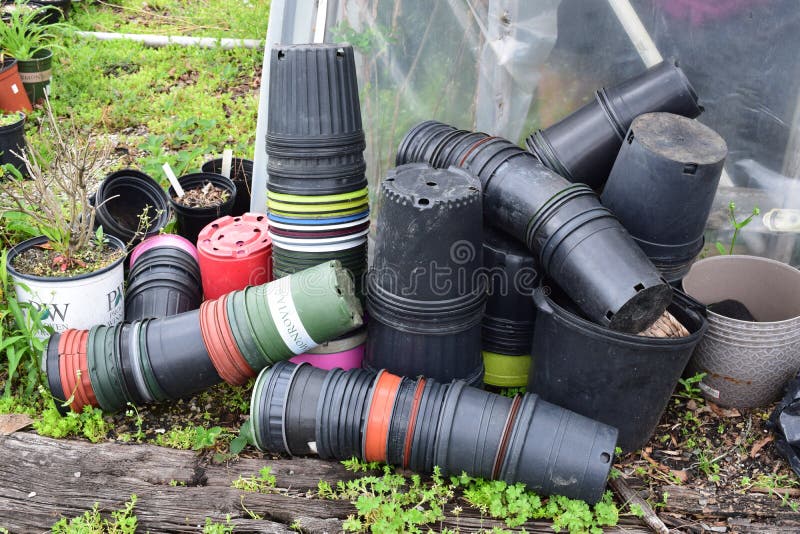 Gardeners pot collection stock photo. Image of farmer - 91356388