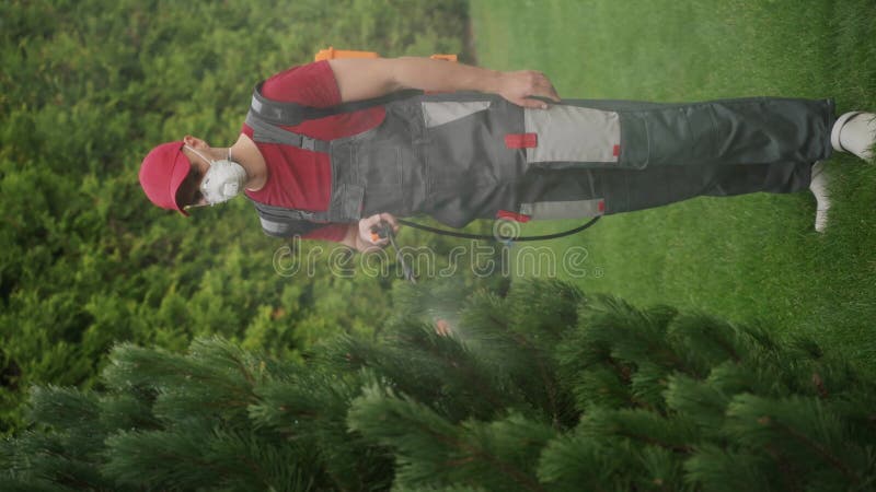 Gardening Expert Demonstrates Effective Pest Control Techniques in a ...