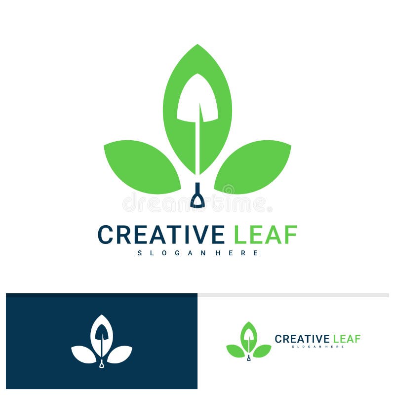 Gardening Logo Design Vector Template, Creative Leaf Rake Logo Design ...