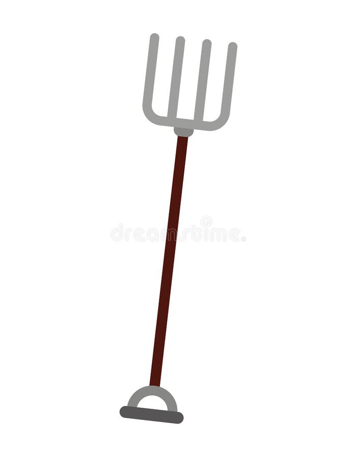 Gardening Rake Isolated Icon Design Stock Illustration - Illustration ...