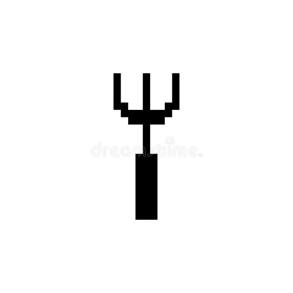 Gardening Rake. Pixel Icon. Tool Vector Illustration Stock Vector ...