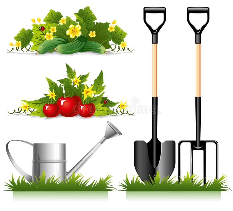 Gardening related items stock vector. Illustration of lifestyle - 19267436