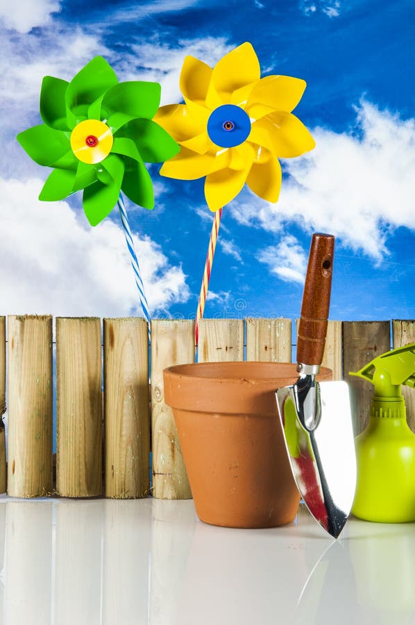 Gardening with rural stuff stock photo. Image of metal - 35764608