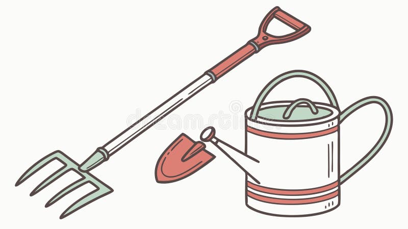 Gardening Tools Set Illustration, Vector Design Generative AI Stock ...