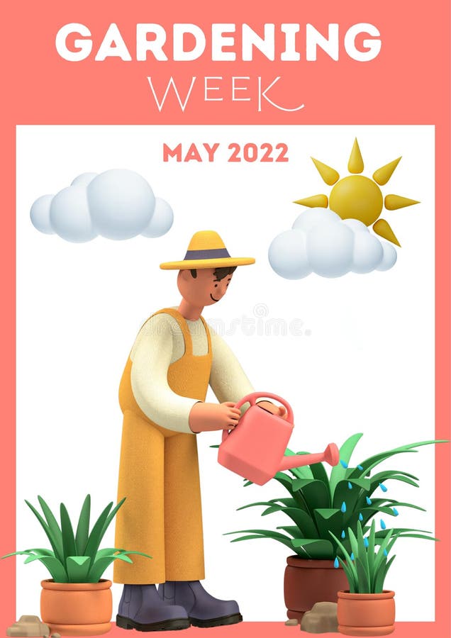 Gardening Week School Initiatives Poster Stock Illustration ...