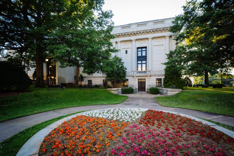 Gardens and the Connecticut State Library, in Hartford, Connecticut ...