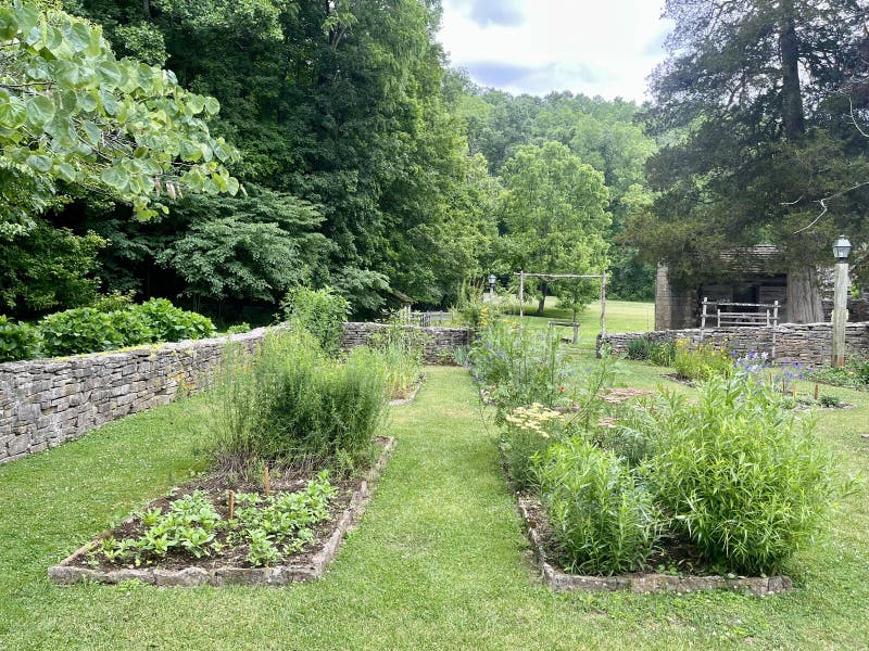 The Gardens in the Pioneer Village Stock Photo - Image of spring, state ...