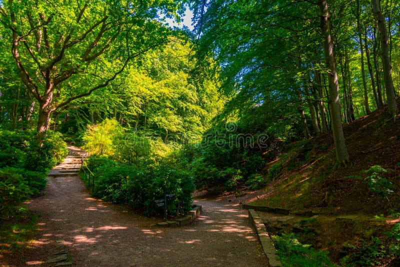 Gardens at Sofiero Palace in Sweden Stock Image - Image of flowerbed ...