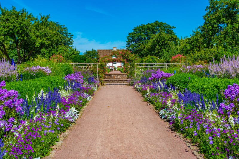 Gardens at Sofiero Palace in Sweden Stock Image - Image of sweden, path ...