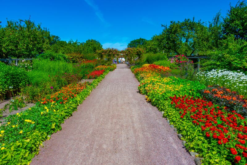 Gardens at Sofiero Palace in Sweden Stock Photo - Image of house ...