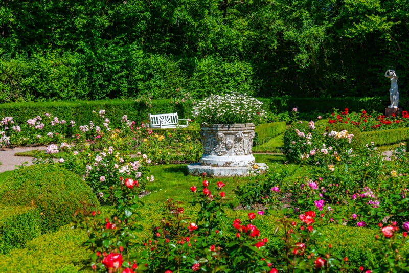 Gardens at Solliden Palace in Sweden Stock Image - Image of outdoor ...