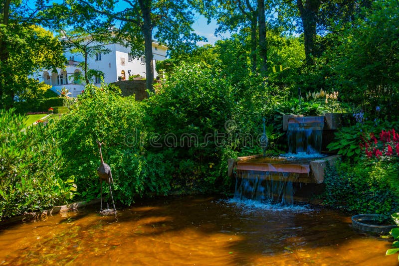 Gardens at Solliden Palace in Sweden Stock Photo - Image of ...