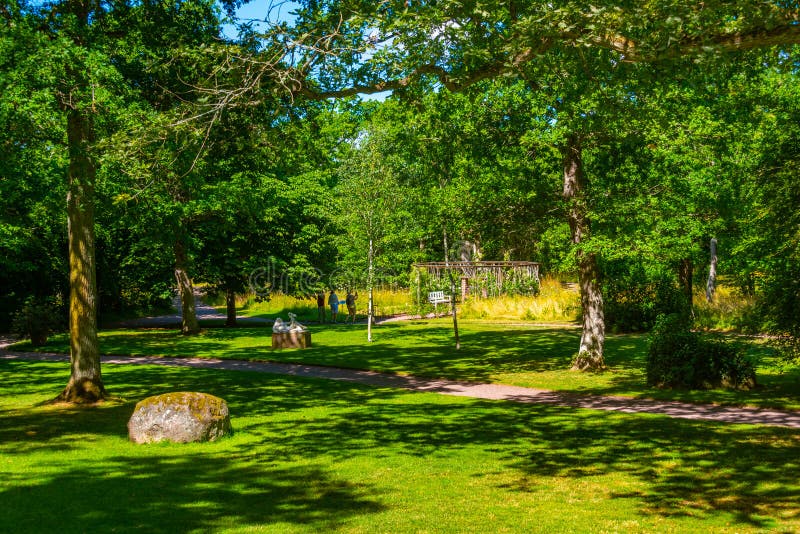 Gardens at Solliden Palace in Sweden Stock Image - Image of landscape ...