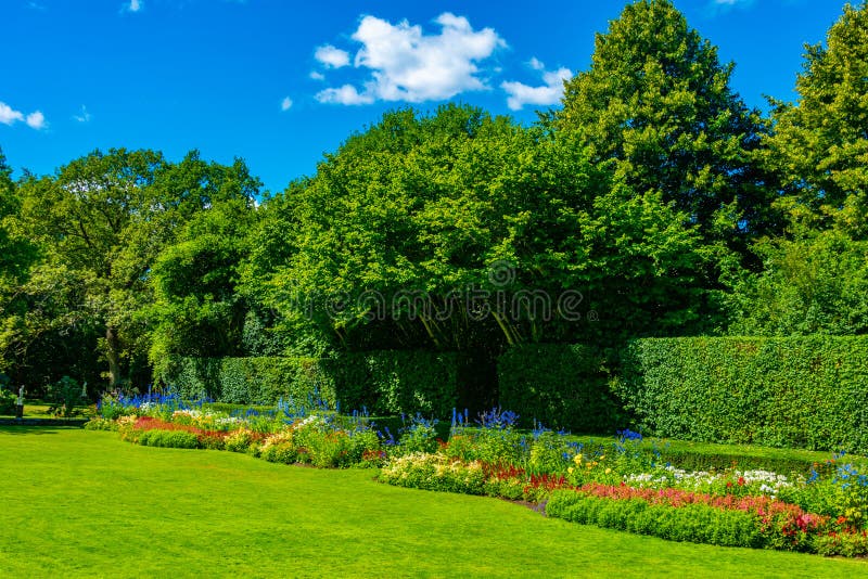 Gardens at Solliden Palace in Sweden Stock Image - Image of colorful ...