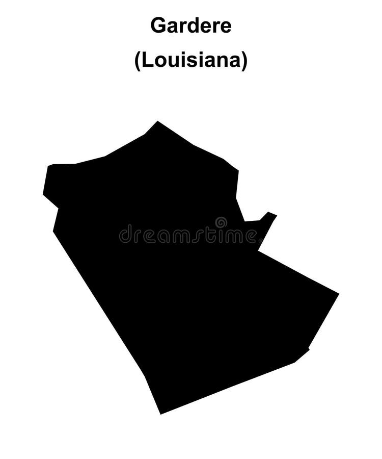 Gardere Outline Map Stock Illustrations – 1 Gardere Outline Map Stock ...
