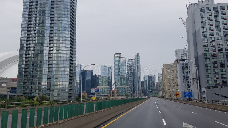 Gardiner Expressway in Toronto Downtown Editorial Stock Image - Image ...