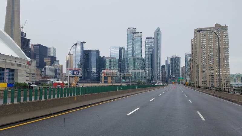 Gardiner Expressway in Toronto Downtown Editorial Image - Image of ...