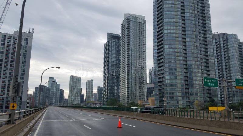 Gardiner Expressway in Toronto Downtown Editorial Photo - Image of ...