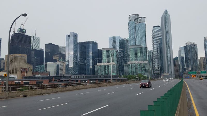 Gardiner Expressway in Toronto Downtown Editorial Stock Photo - Image ...