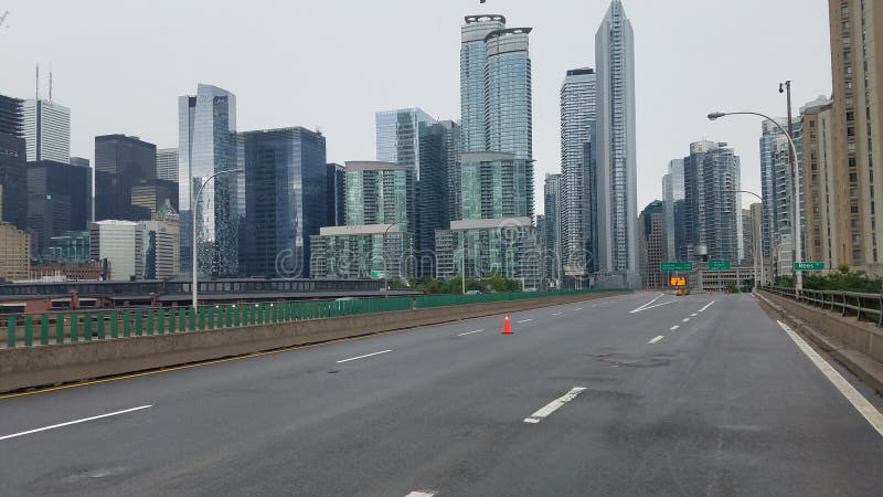 Gardiner Expressway in Toronto Downtown Editorial Stock Image - Image ...