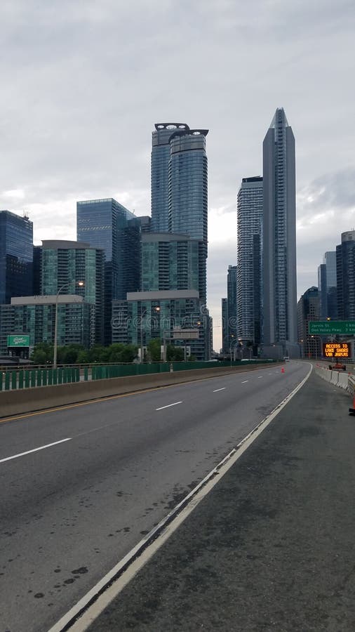 Gardiner Expressway in Toronto Downtown Editorial Stock Image - Image ...