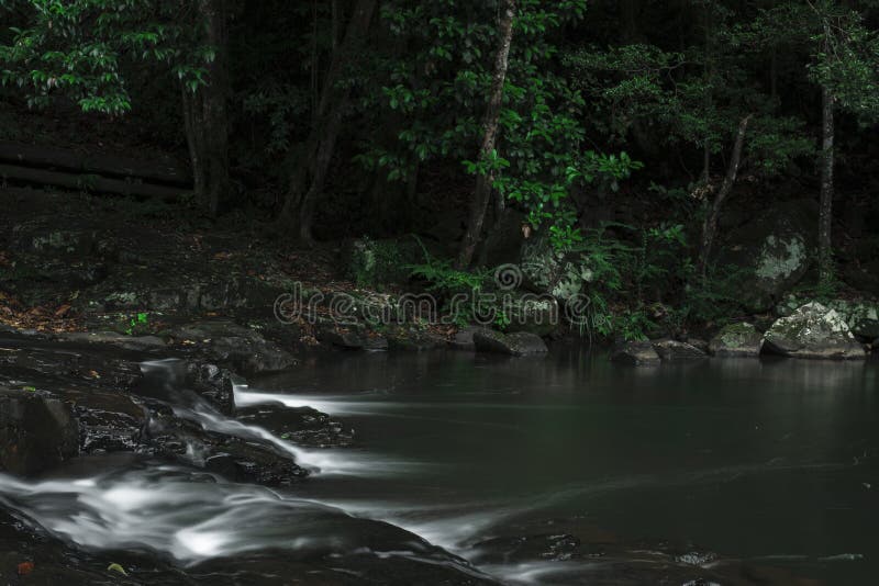 Gardners Falls in Maleny, Sunshine Coast Stock Photo - Image of splash ...