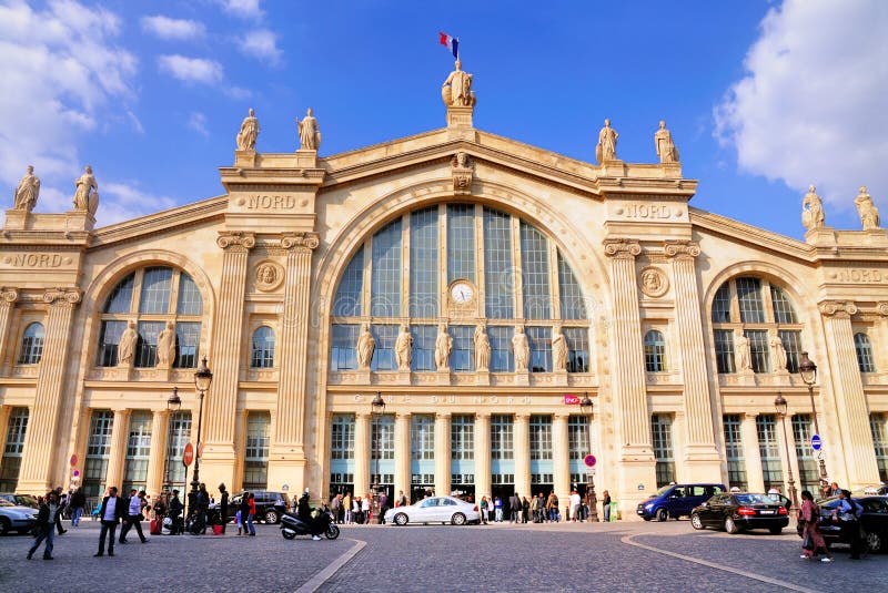 Gare du Nord, Paris editorial photography. Image of railway - 20878452