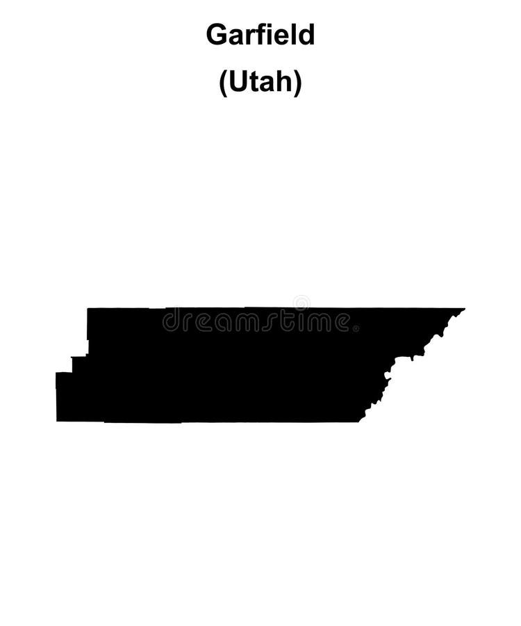 Garfield outline map stock vector. Illustration of boundary - 361869885